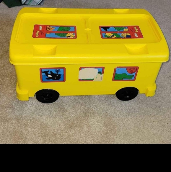Lego | Toys | Vintage 997 Lego Duplo Storage Ride On Bus Great Storage ...